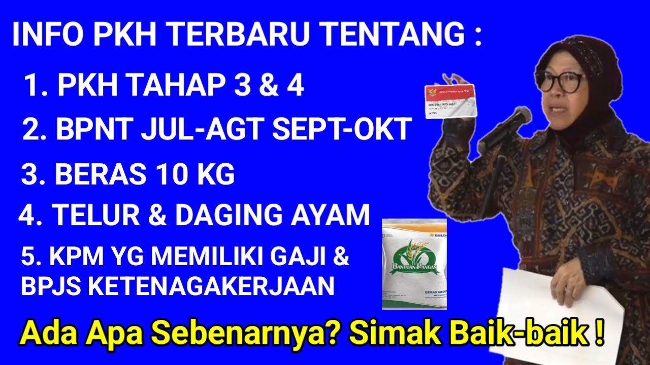 Info Terbaru Tentang PKH BPNT Bantuan Beras 10 Kg Telur Dan Ayam Hari ...