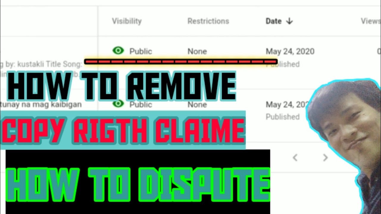 HOW TO REMOVE COPY RIGTH (STEP BY STEP) TAGALOG TUTORIAL - YouTube