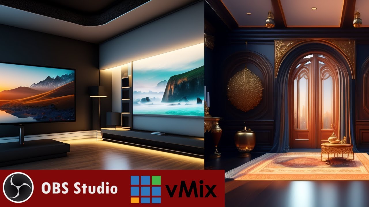 Creating a Professional Virtual Studio Background with AI LEXICA (Vmix ...