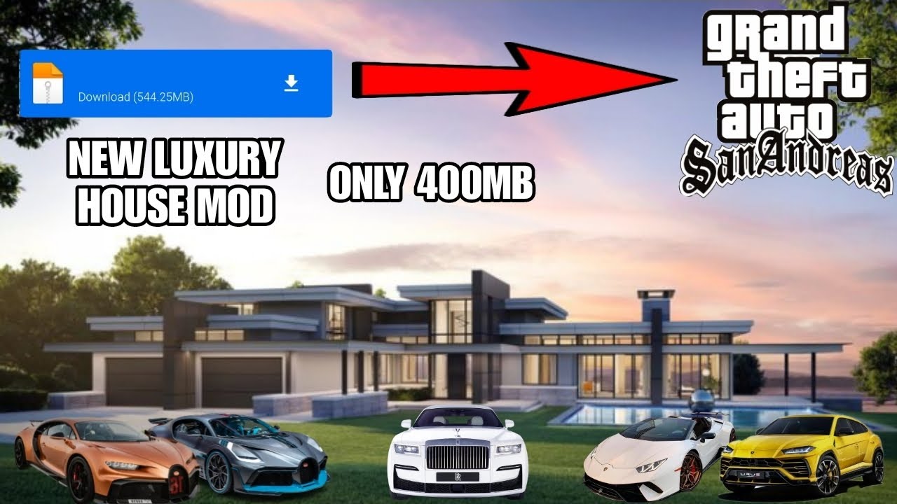 HOW TO INSTALL NEW LUXURY HOUSE MOD IN GTA SAN ANDREAS||BY GRAFFITI ...