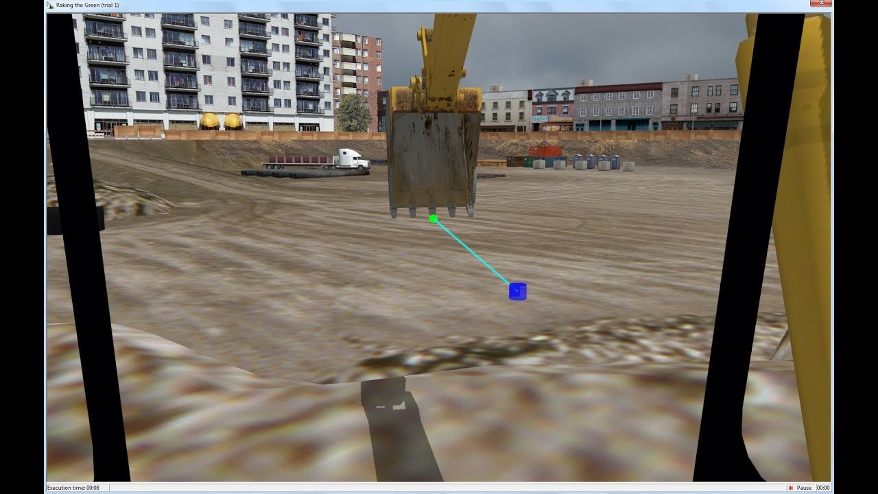 Raking the Green Module - Simlog Hydraulic Excavator Personal Simulator ...