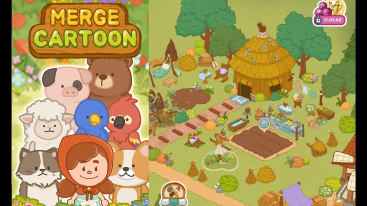 Merge Cartoon 🐈‍⬛ Level 11 🐇 Part 51 🐦🌺 - YouTube