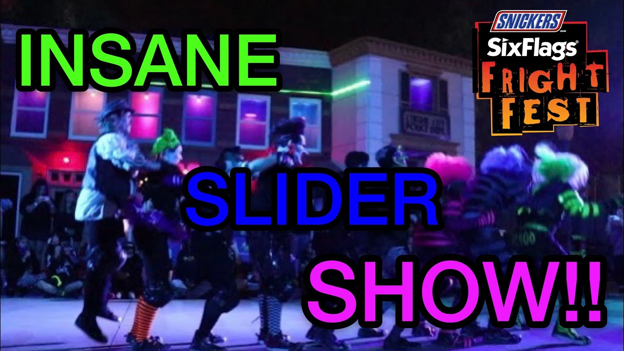 INSANE SLIDER SHOW AT Six Flags Fright Fest (HAUNT VLOG 2021) - YouTube