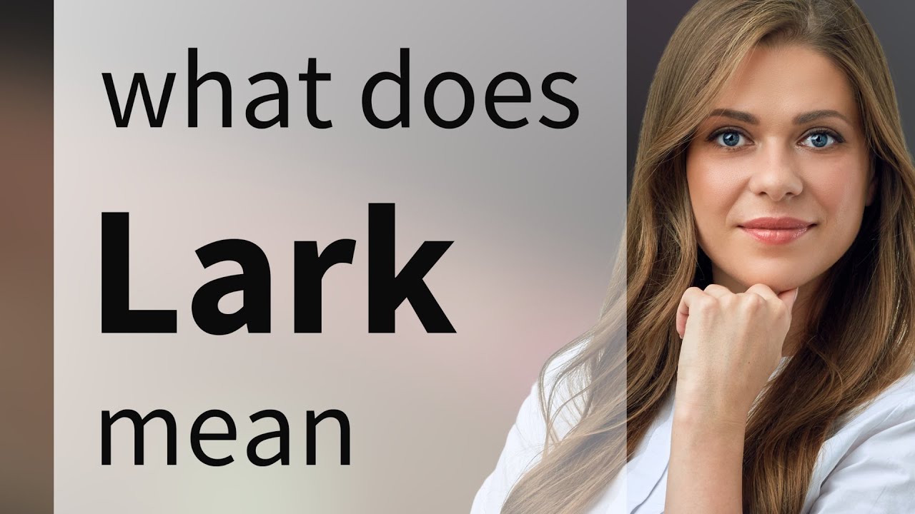 Lark — LARK meaning - YouTube