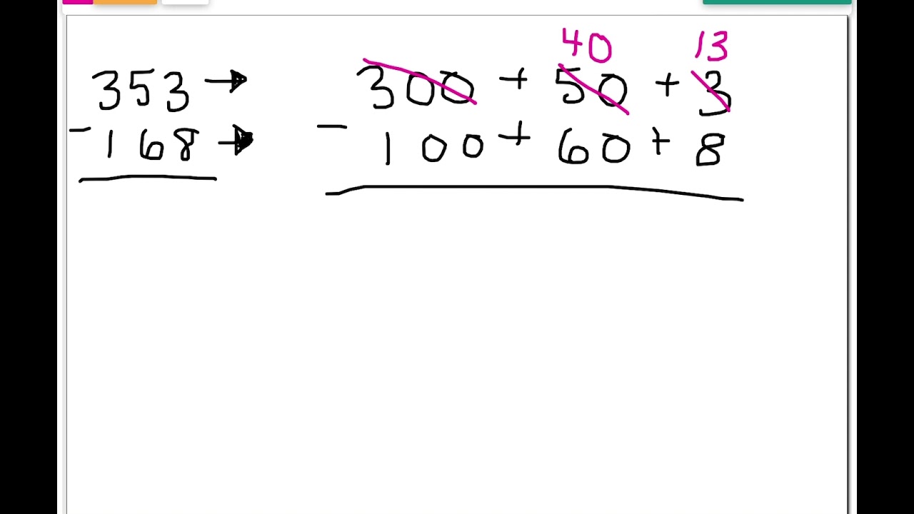 Subtraction Expand and trade - YouTube