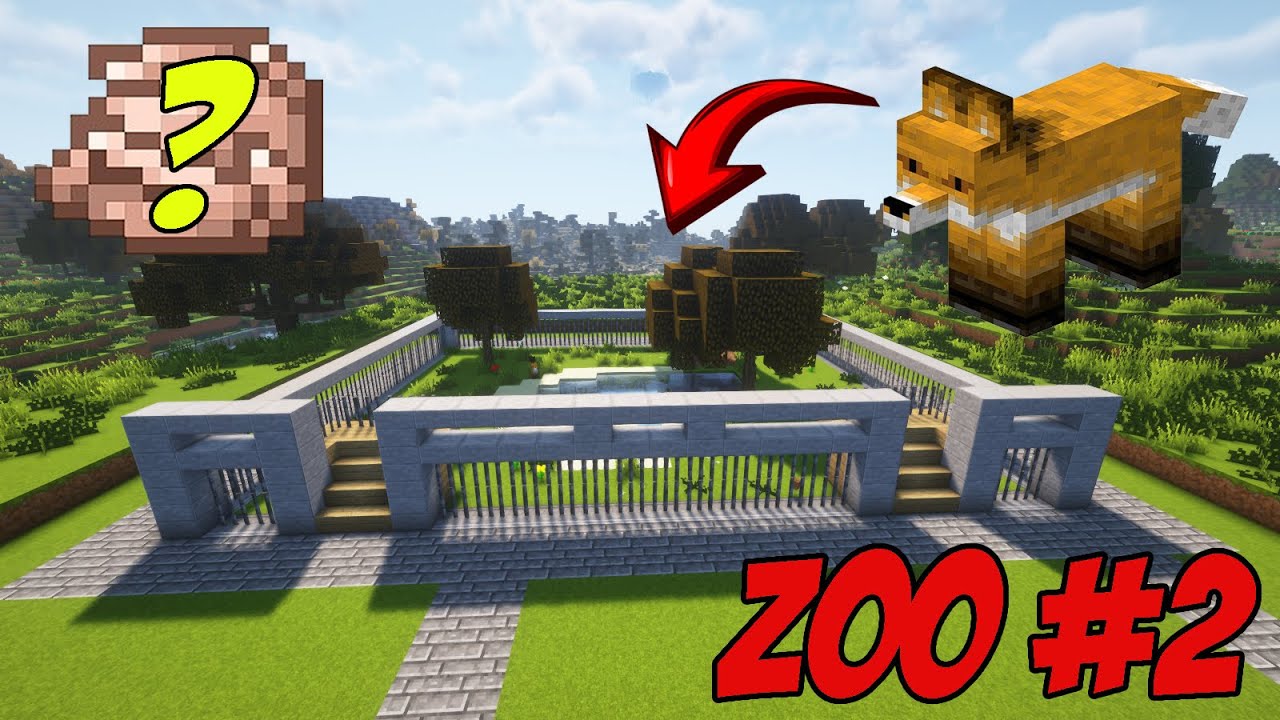 FAZENDO UM ZOOLÓGICO SUPER REALISTA NO MINECRAFT! EP 2 RECINTO DA ...