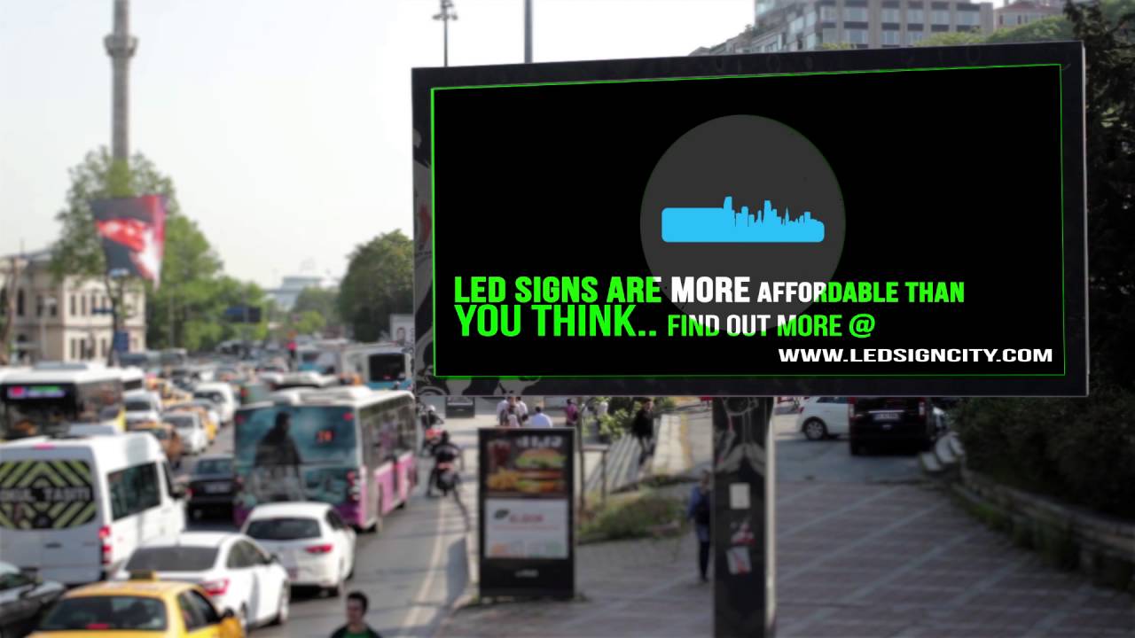 LED Signs made affordable by led sign city - YouTube