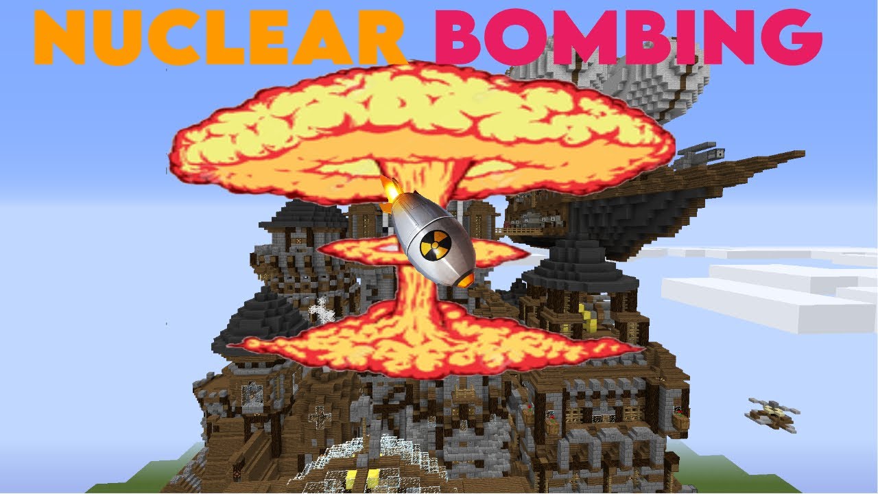 I use nuclear bomb bombing this giant building！(minecraft)(relax your ...