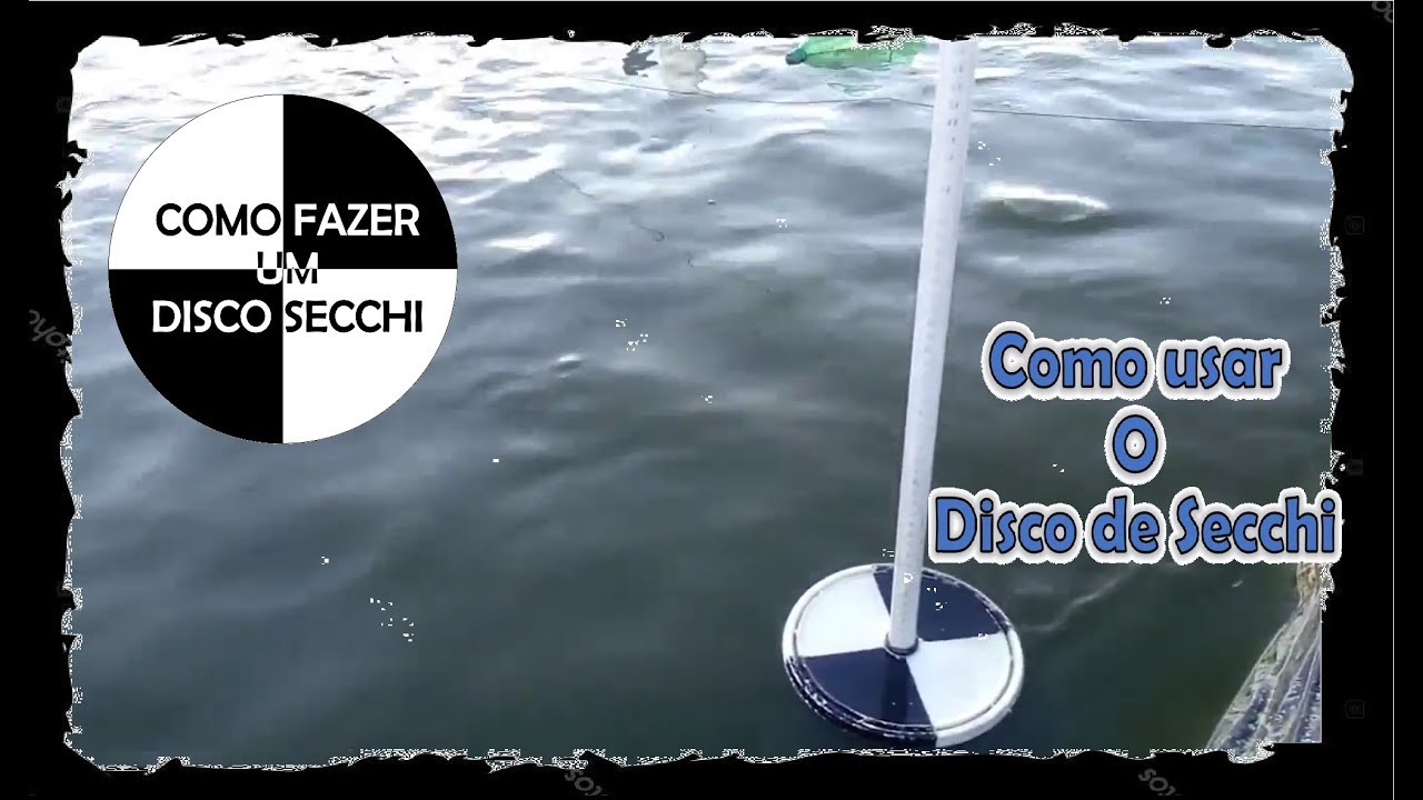 Como fazer um Disco de Secchi (Cultivo de Peixes) - YouTube