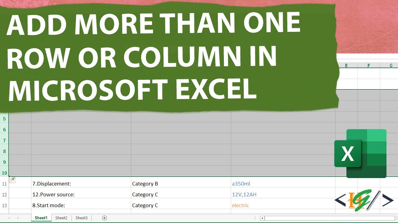 How To Add More Than One Row Or Column In Microsoft Excel YouTube How To Add More Than One Row Or Column In Microsoft Excel YouTube