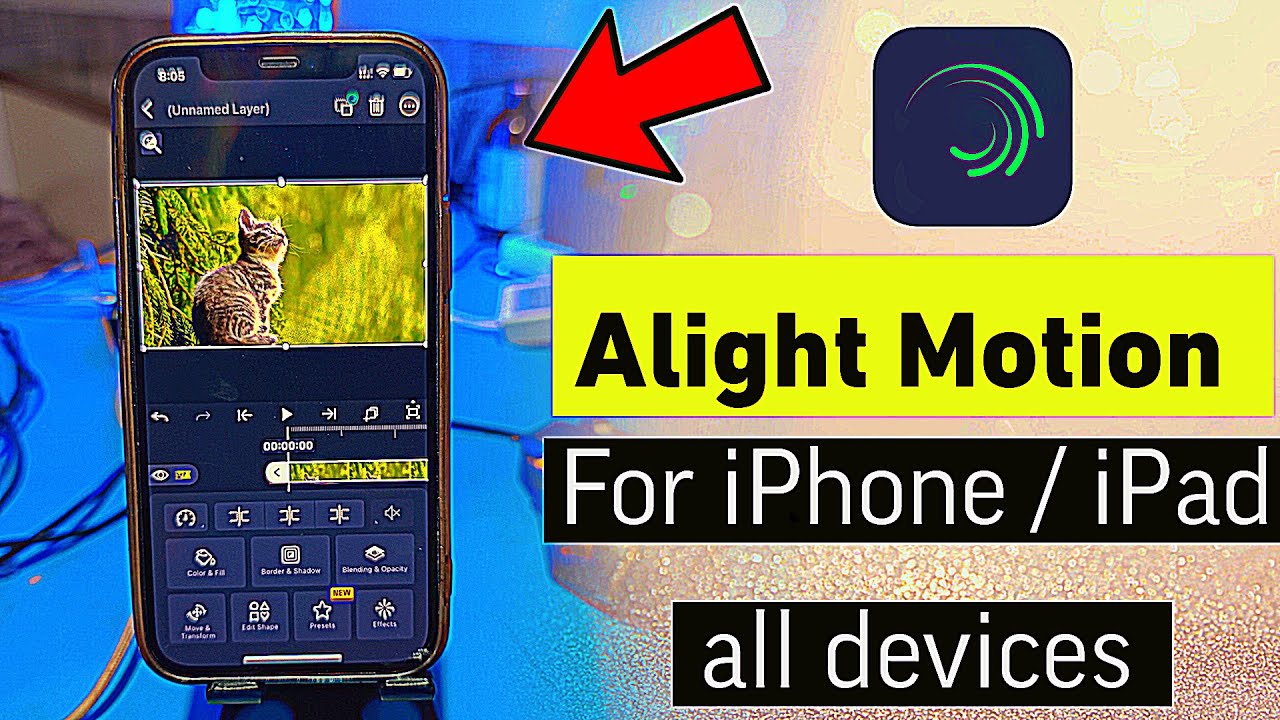 Alight Motion Pro Editing in iPhone | ios alight motion Premium ...