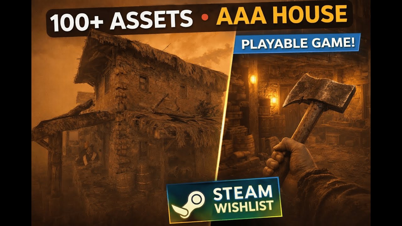 Timelapse of Building a Realistic, AAA House in Unity using 100+ Assets ...