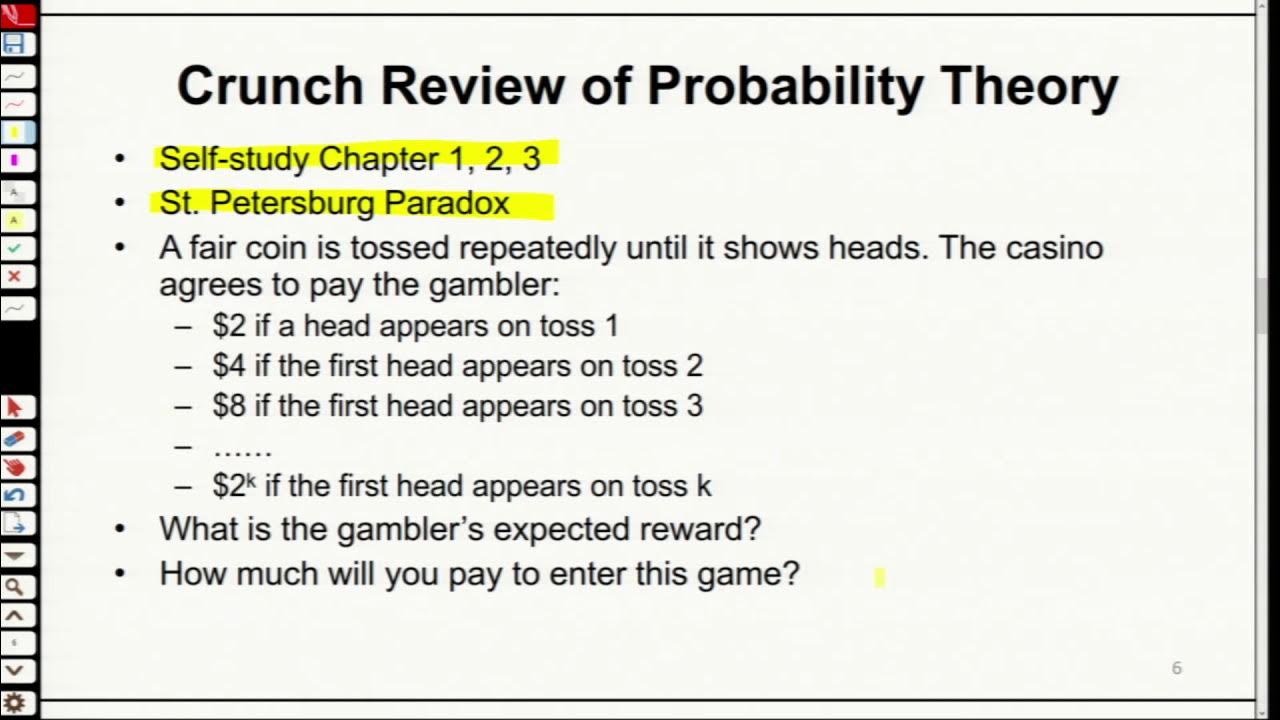 Probreview01 St Petersburg Paradox, Part 1 Source - YouTube