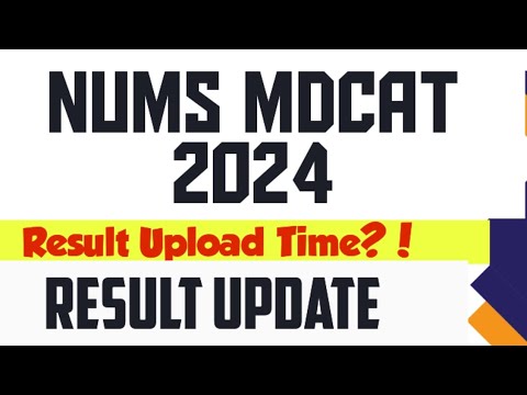 NUMS MDCAT 2024 Result Update #numsresult #nums_mdcat - YouTube