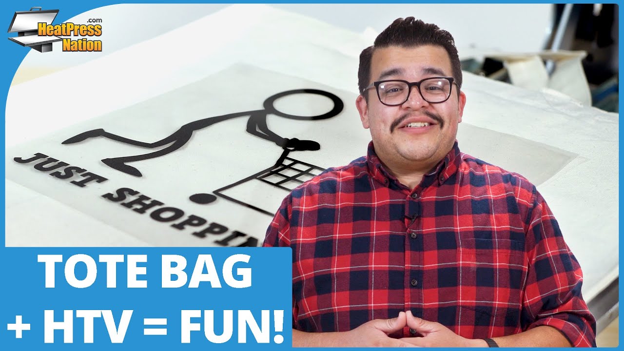 Personalized Tote Bag with HTV Tutorial - YouTube
