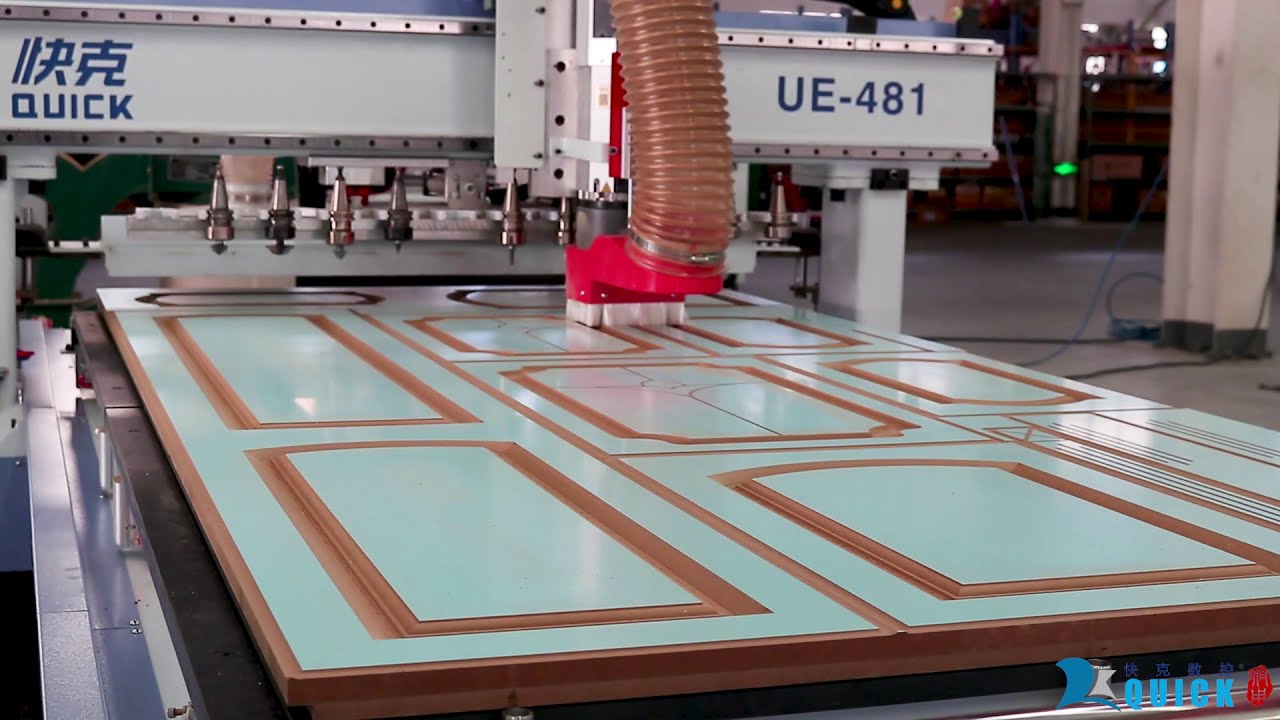 ATC Auto Tool Change CNC Router Nesting Table - YouTube