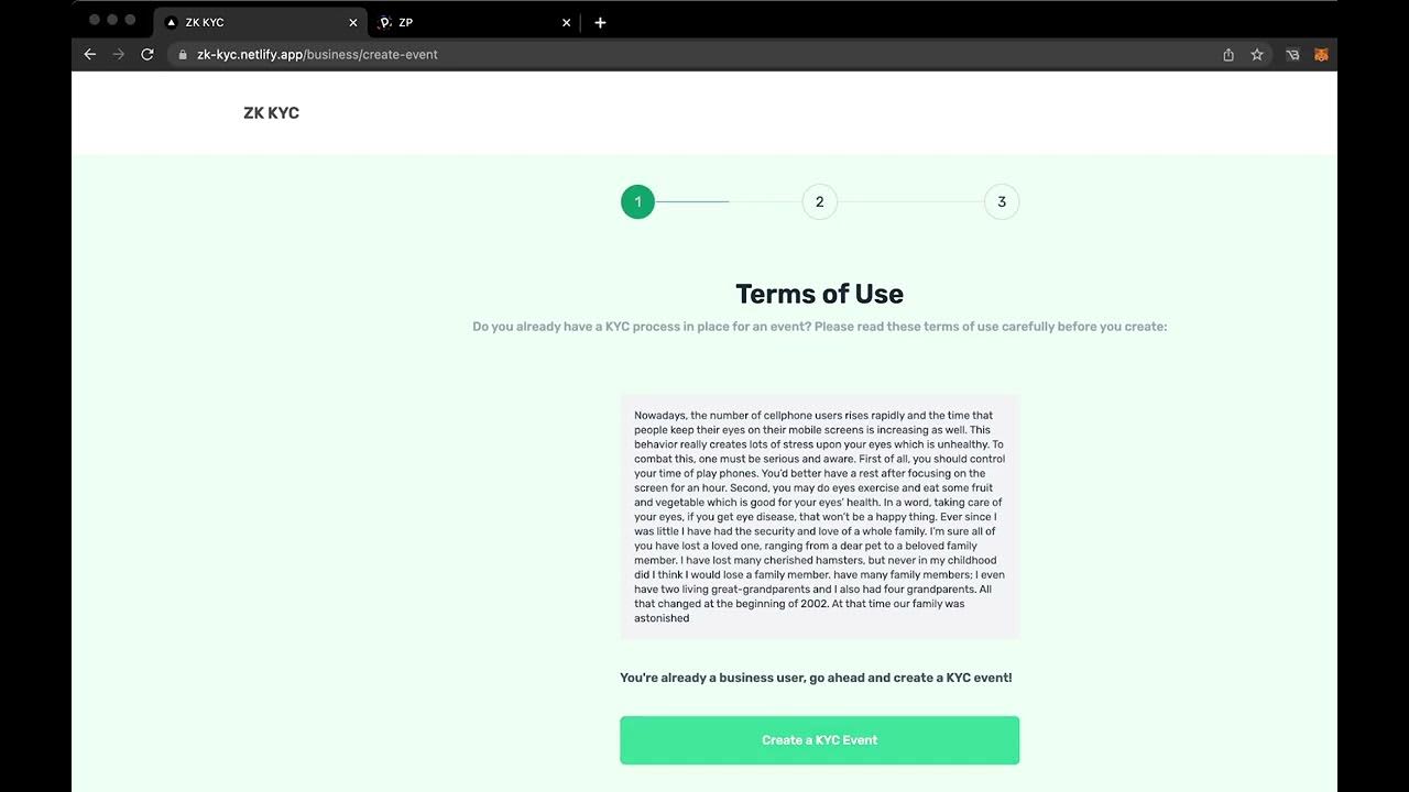 Zk Pass - Demo - YouTube