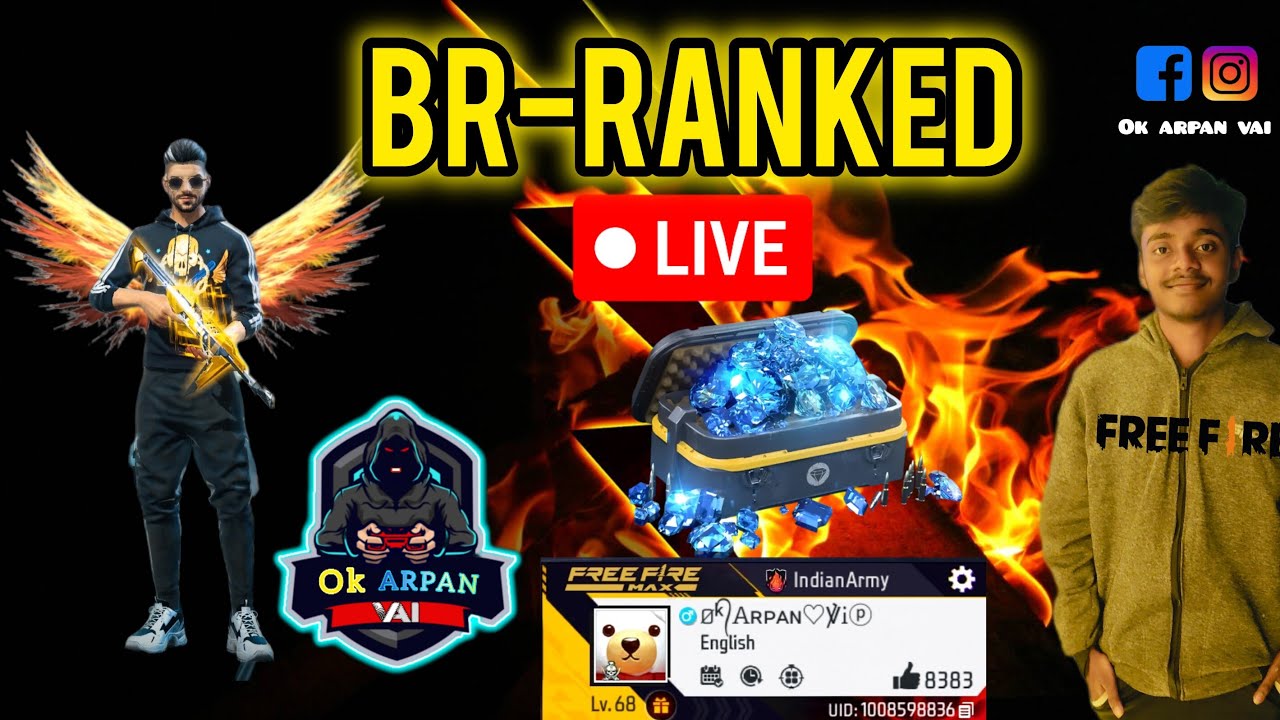 Free Fire live stream ।। Rank Push ।। Gaming live video - YouTube