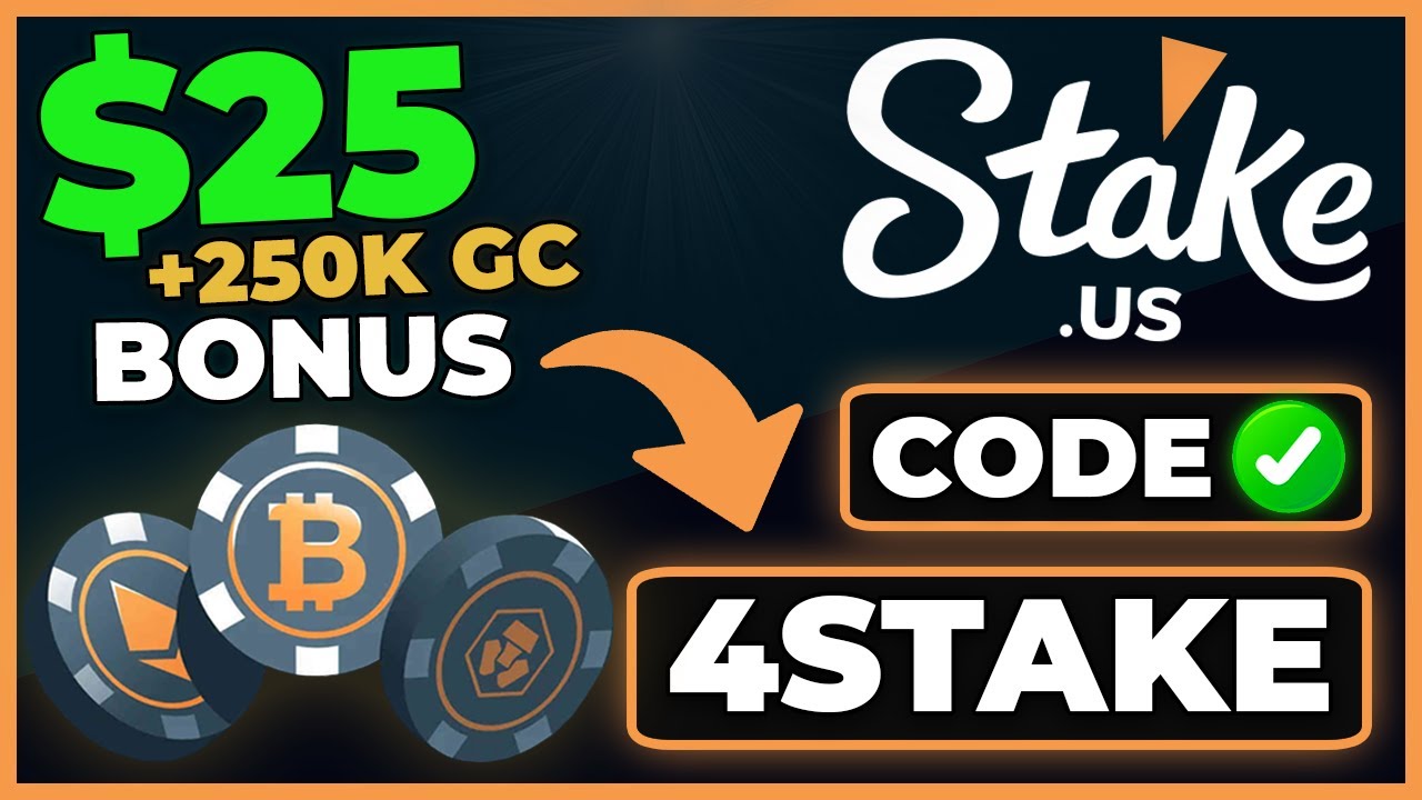STAKE US PROMO CODE "4STAKE" — $25 STAKE BONUS + 250K GOLD COINS + 5% ...