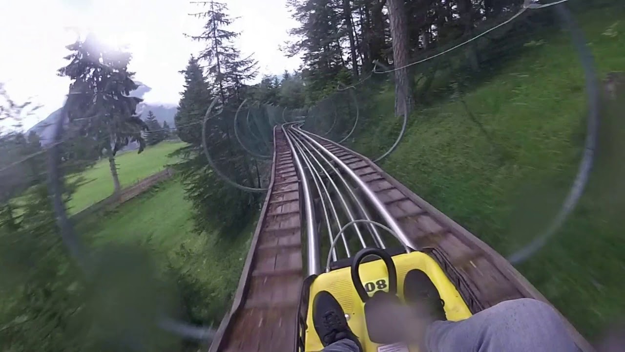 Sledding (Rodelen, Rodeln) in Imst Austria - YouTube