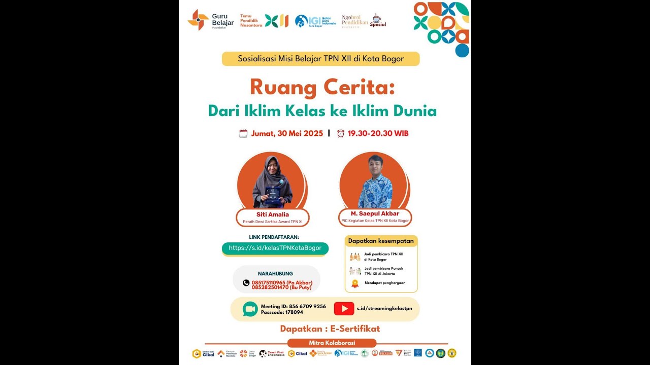 Diskusi Kelas Pendidik & Penggerak TPN XII Kota Bogor - YouTube