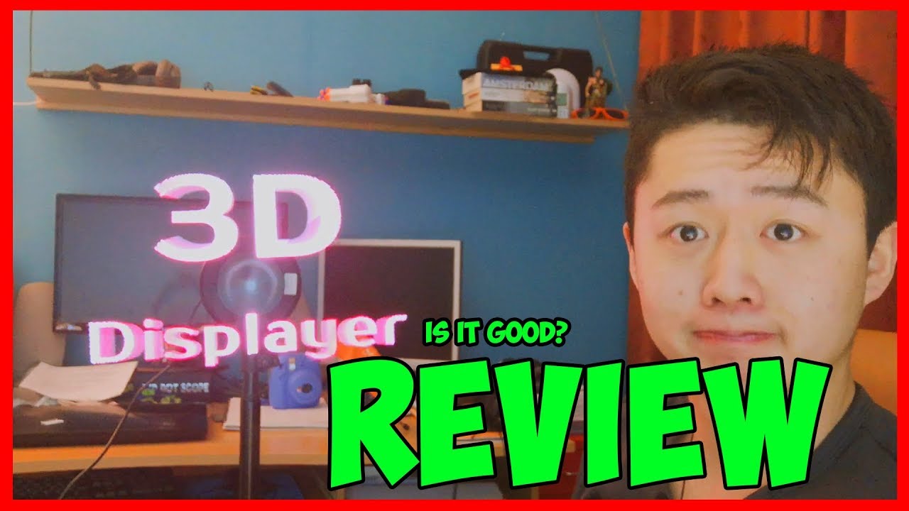 3D Hologram Fan Review (320 LED pcs) and How to import your own ...