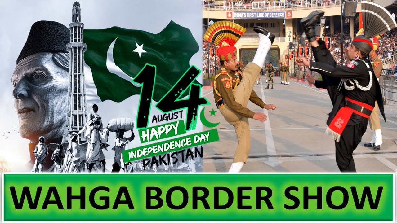 14th Aug 2025 || Wahga Border || Flag Ceremony || India Pakistan 14th ...