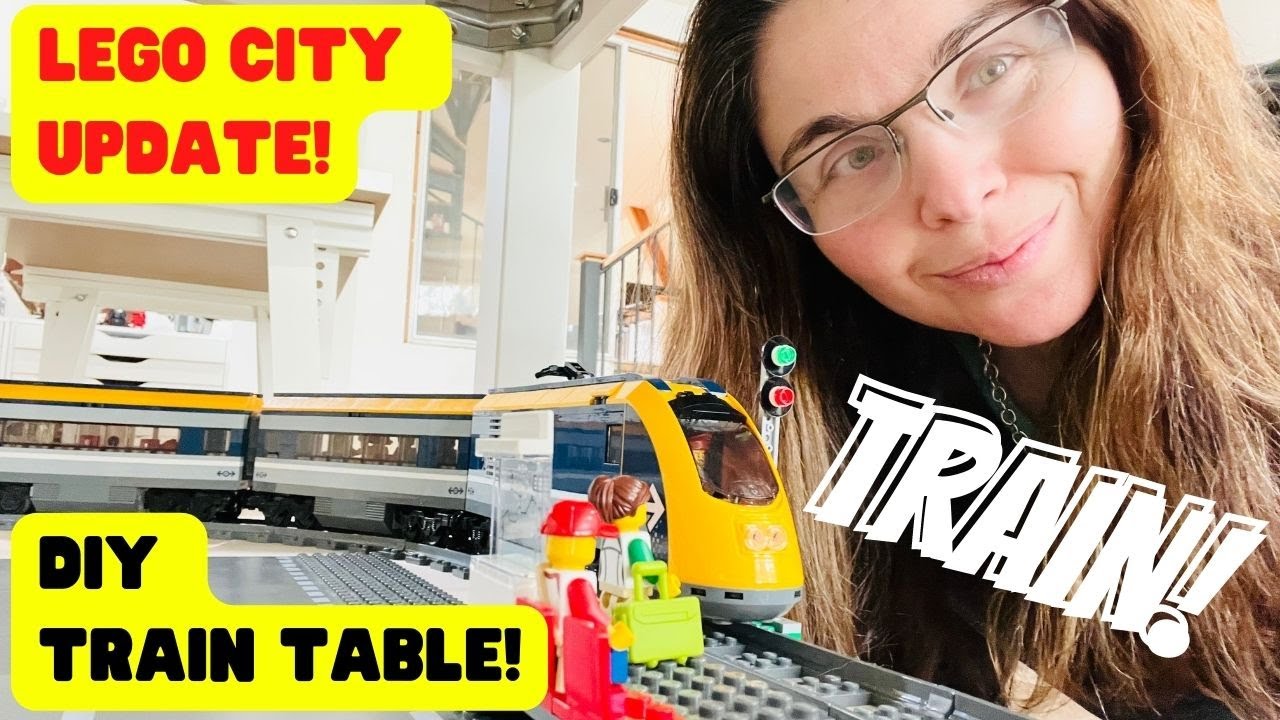 I Added a Train to the LEGO City! New LEGO city update and Train Layout ...