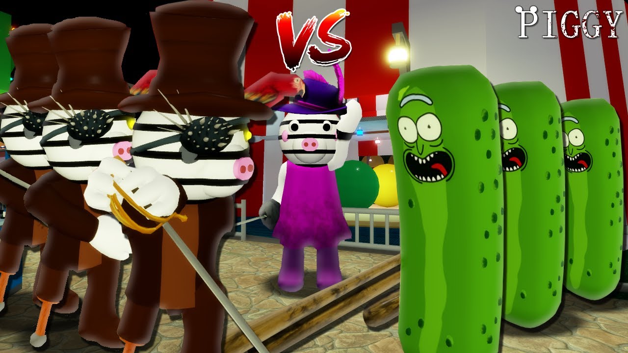 ROBLOX PIGGY RP ZIZZY'S BROTHER ZACK VS PICKLE RICK ARMY!! - YouTube
