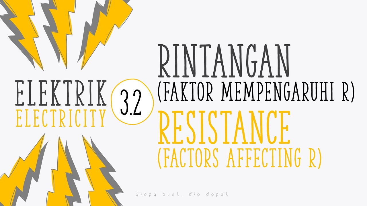 Faktor mempengaruhi rintangan - 2.2: Rintangan | Elektrik (Fizik KSSM ...