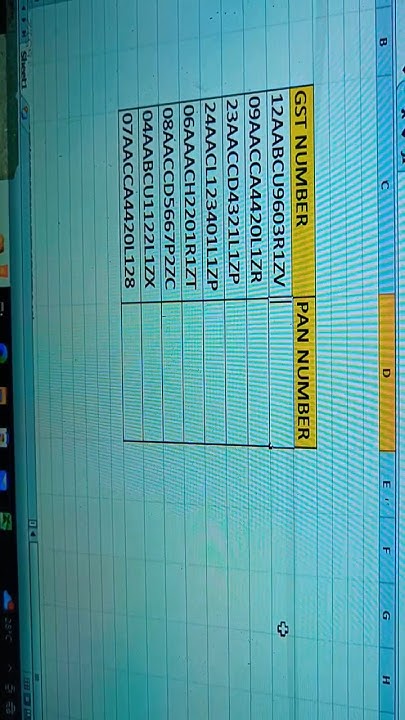 How to Get Pan Number From GST Number in Ms Excel. #shorts ##shortvideo #viralvideo #excel - YouTube