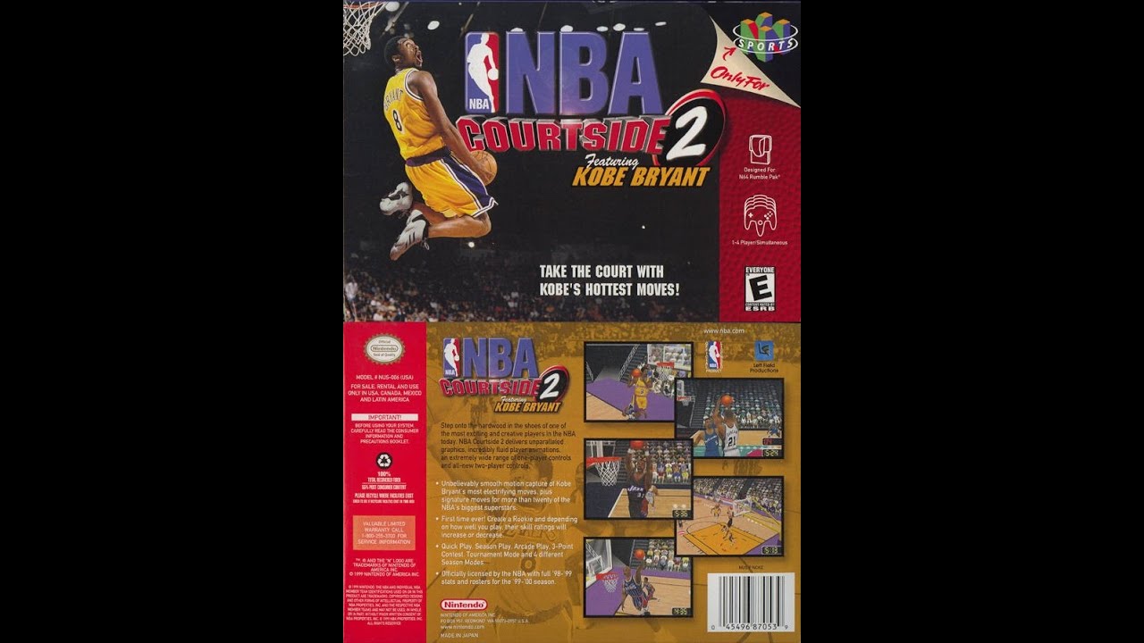 NBA Courtside 2 Featuring Kobe Bryant (Nintendo 64) - Sonics vs ...