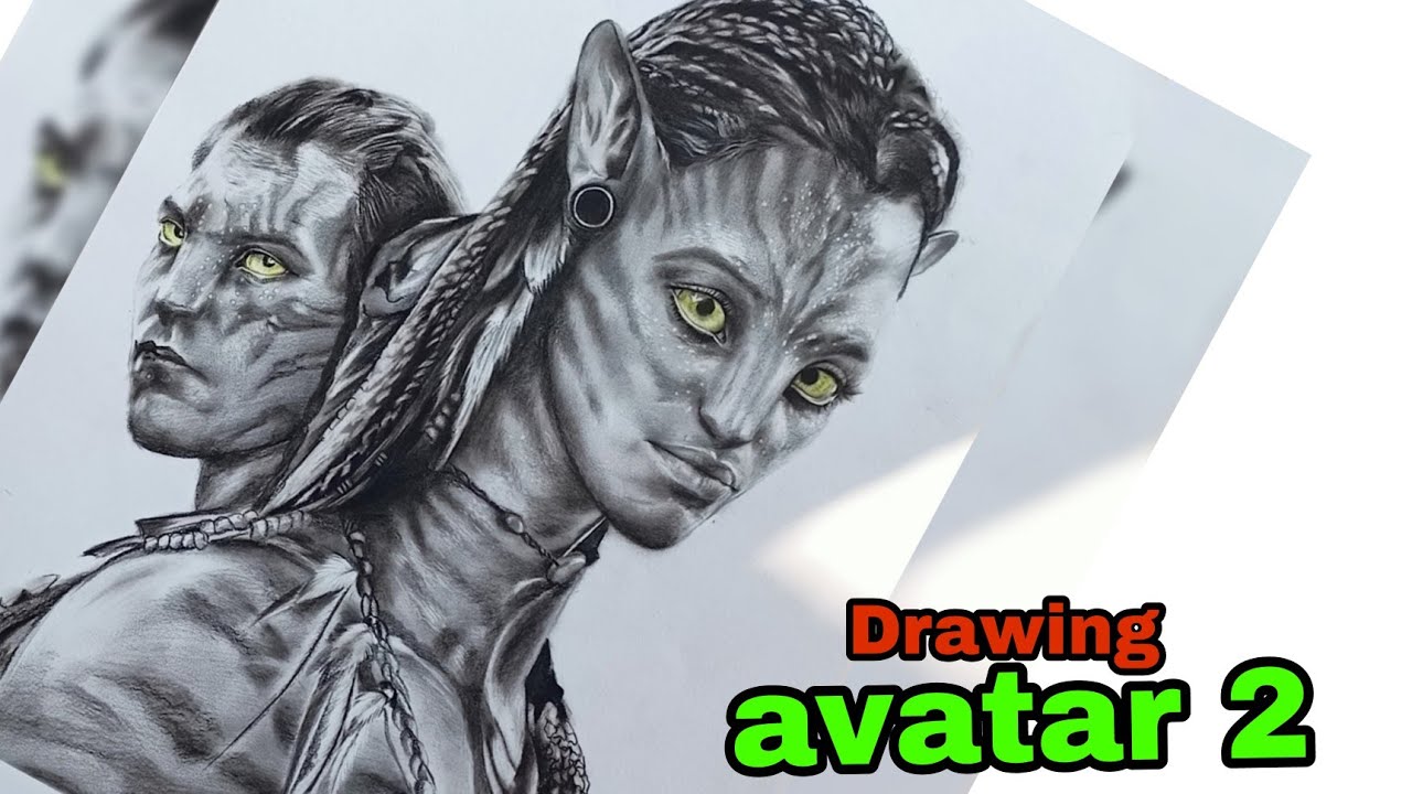 avatar 2 drawing step by step tutorial video 😱🥰||art Mithun bediya ...