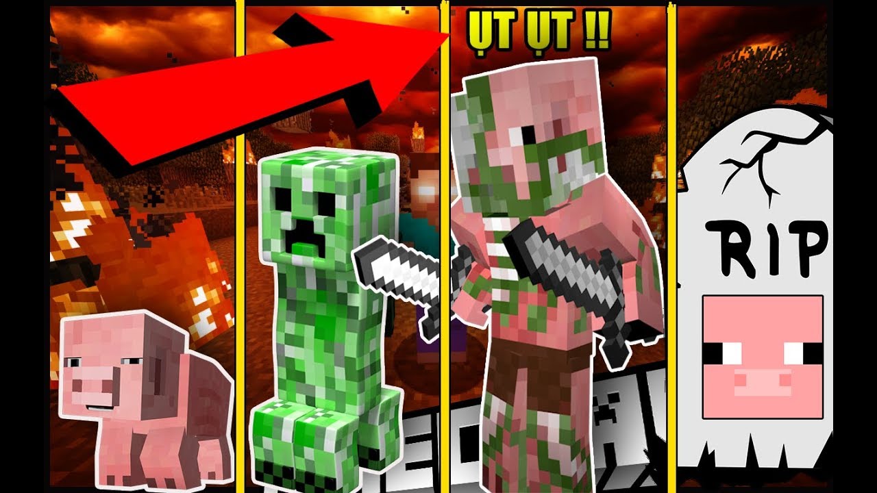 CUỘC ĐỜI CỦA MỘT CON HEO TRONG MINECRAFT !! - YouTube