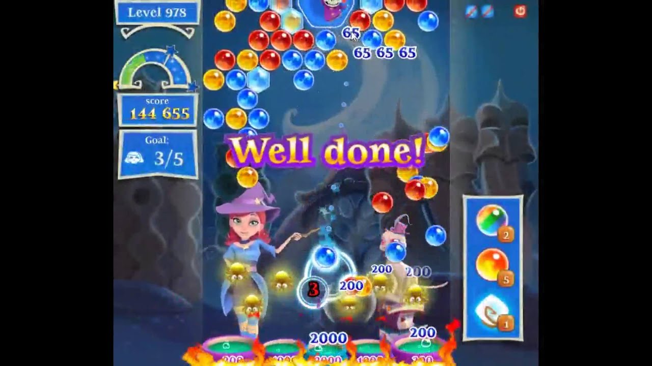 Bubble Witch Saga 2 Level 978 - YouTube
