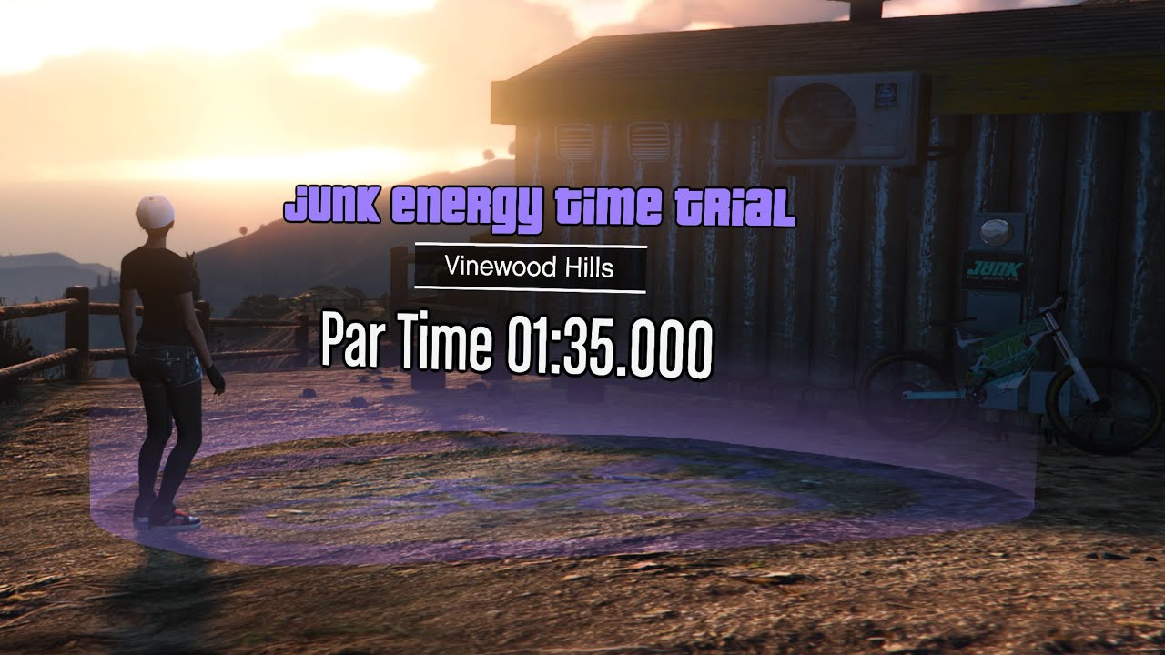 GTA ONLINE | JUNK ENERGY TIME TRIAL — Vinewood Hills [radar off] - YouTube