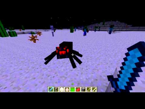 Minecraft:overpowered knockback enchantment sword - YouTube