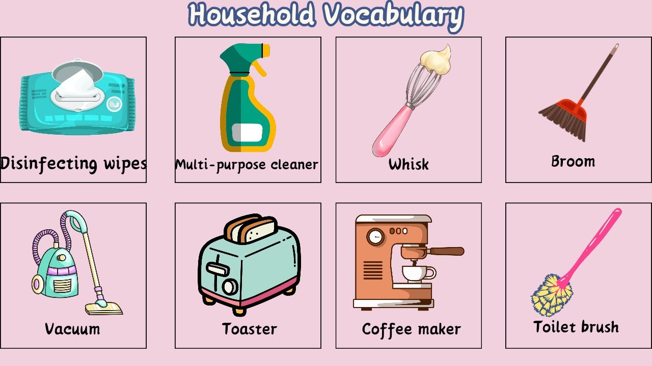 Household Items | English Vocabulary | Daily Use English Words - YouTube