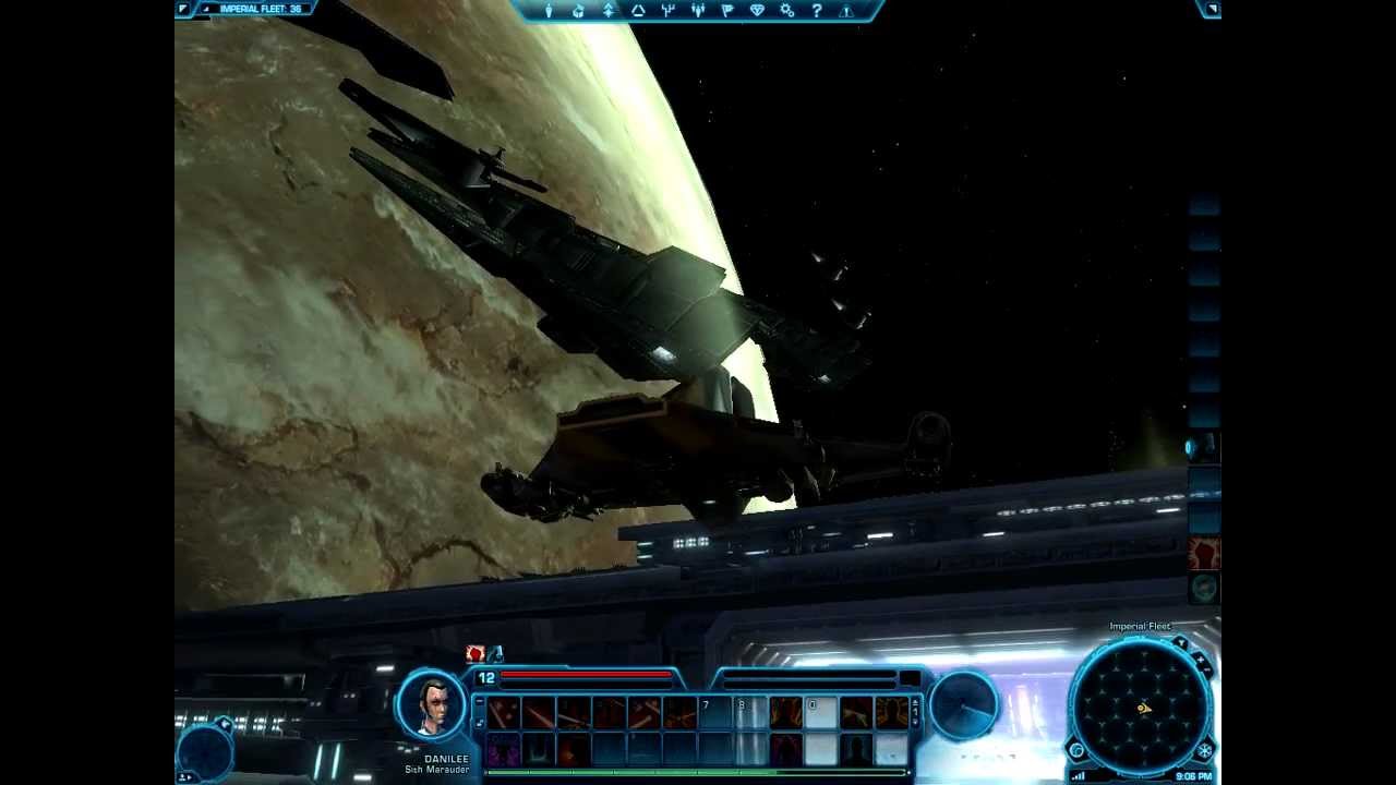 Star Wars: The Old Republic Beta - Sith Fleet Shuttle Ride - YouTube