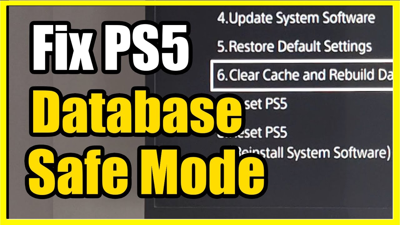 How to Enter Safe Mode to Rebuild Database on PS5 Hard Drive (Fast ...