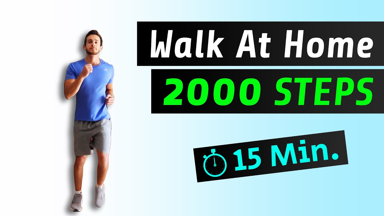 2000 STEPS WORKOUT - 15 min. Walk at Home | No Jumping Cardio Workout ...