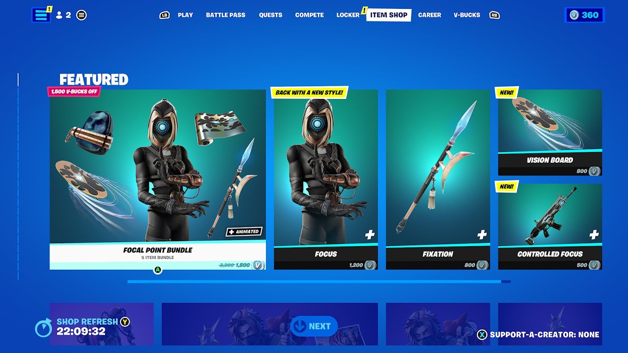 Fortnite Item Shop, April 5th 2023 - *NEW* FOCUS BUNDLE & STYLE! - YouTube