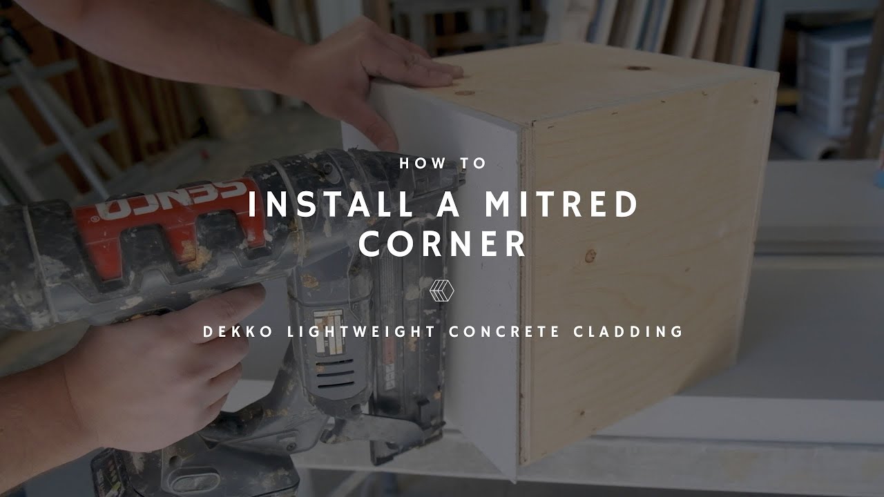How to install a mitred corner - YouTube