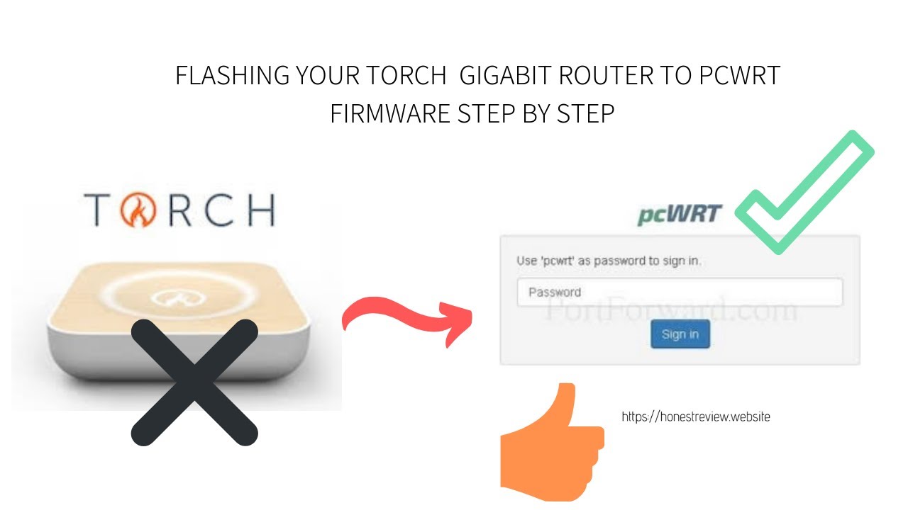 FLASHING YOUR TORCH GIGABIT ROUTER TO PCWRT FIRMWARE STEP BY STEP - YouTube