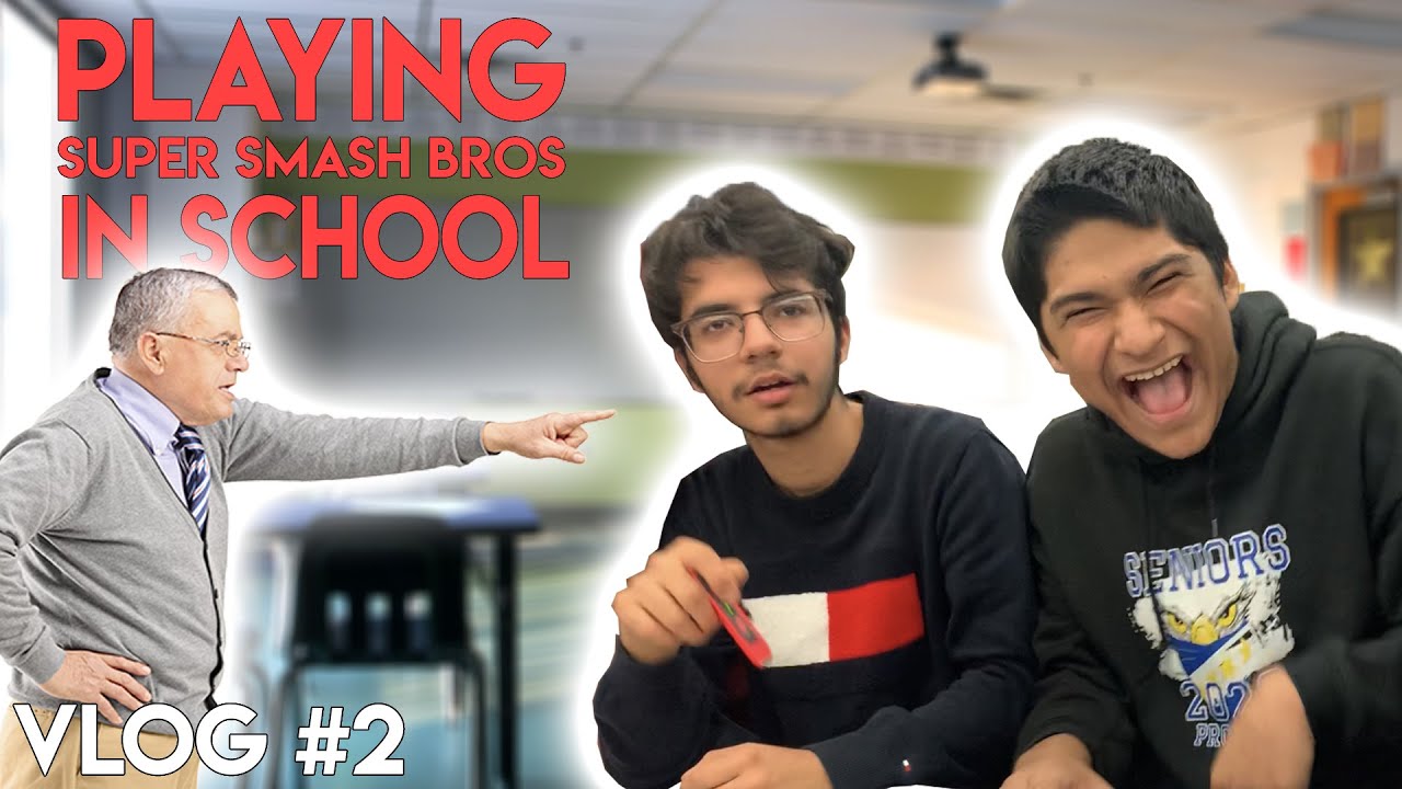 Playing SUPER SMASH BROS In SCHOOL! - YouTube