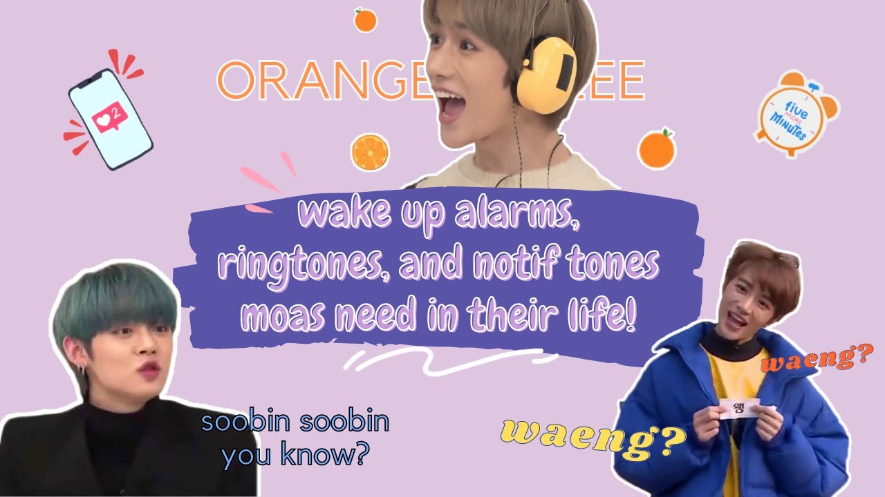 TXT | Wake up alarms, Ringtones and Notif tones MOA need in their life ...