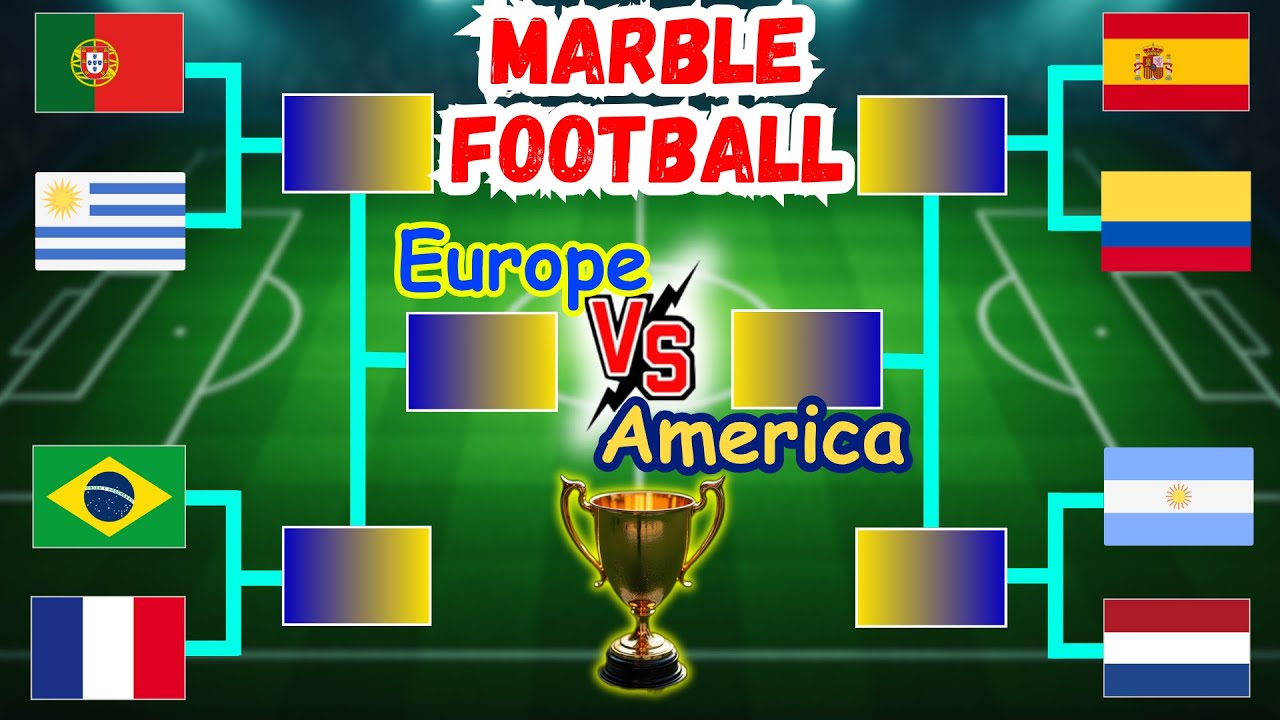Europe vs America Returns! 🌍⚽ | Marble Football Knockout Tournament ...