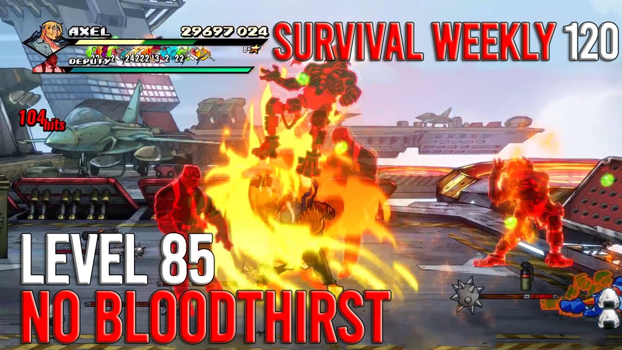 Streets Of Rage 4 - Axel SOR4 Survival Weekly 120 V8 (Level 85) - YouTube
