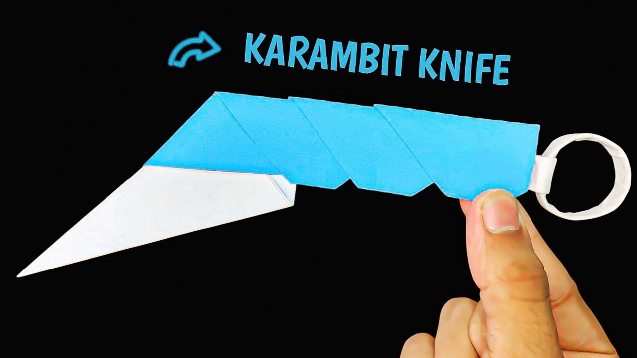 How to make a paper karambit knife | Karambit knife out of paper - YouTube