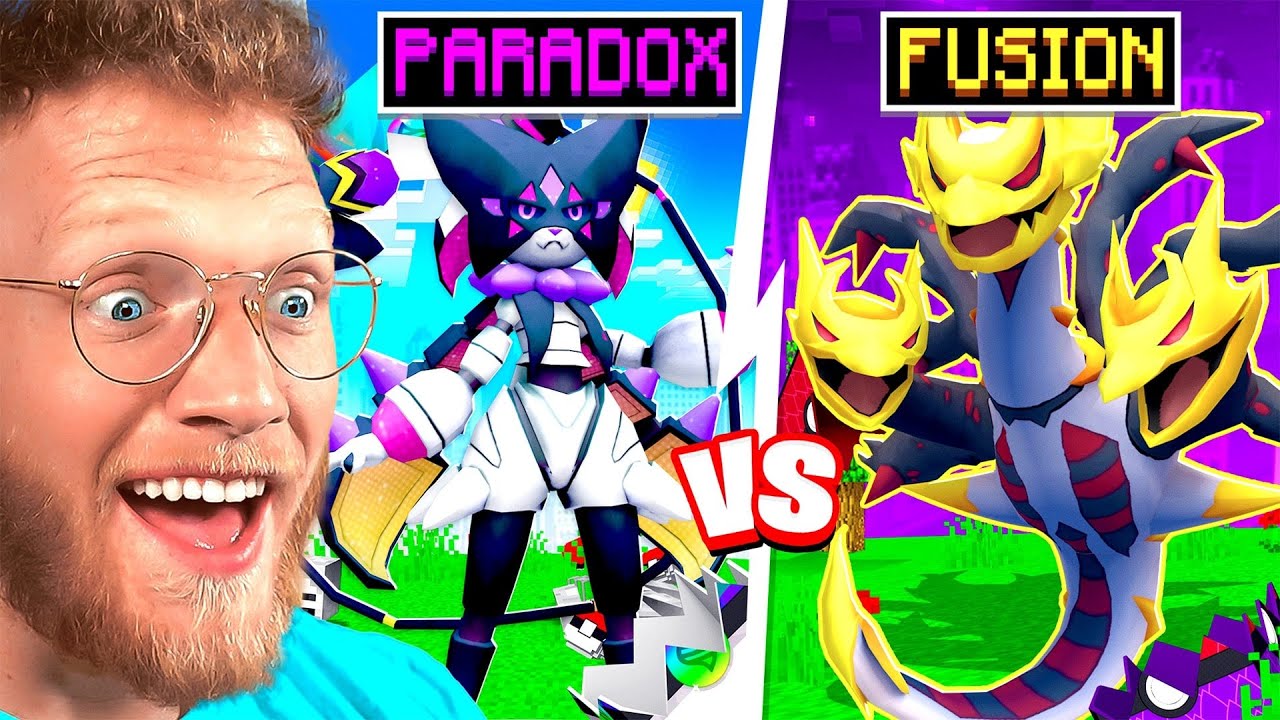 FUSION vs PARADOX RANDOM STARTER POKEMON In Minecraft! - YouTube